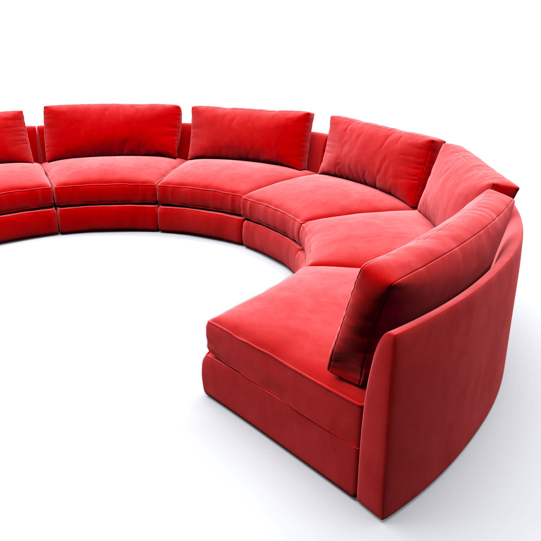 3D sofa circular party model - TurboSquid 1454822