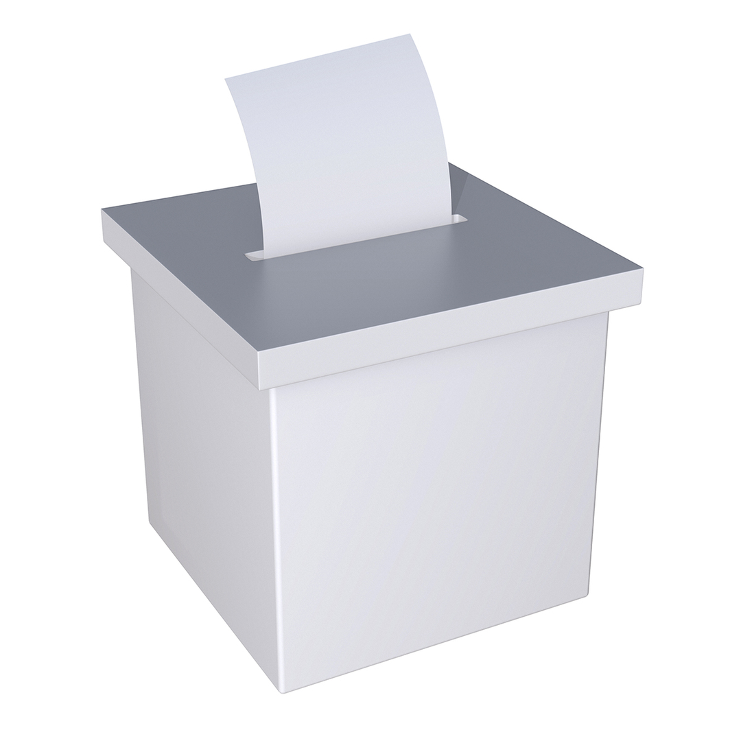 Blank election box ballot 3D - TurboSquid 1454963