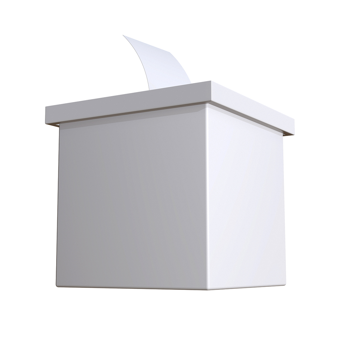 Blank election box ballot 3D - TurboSquid 1454963