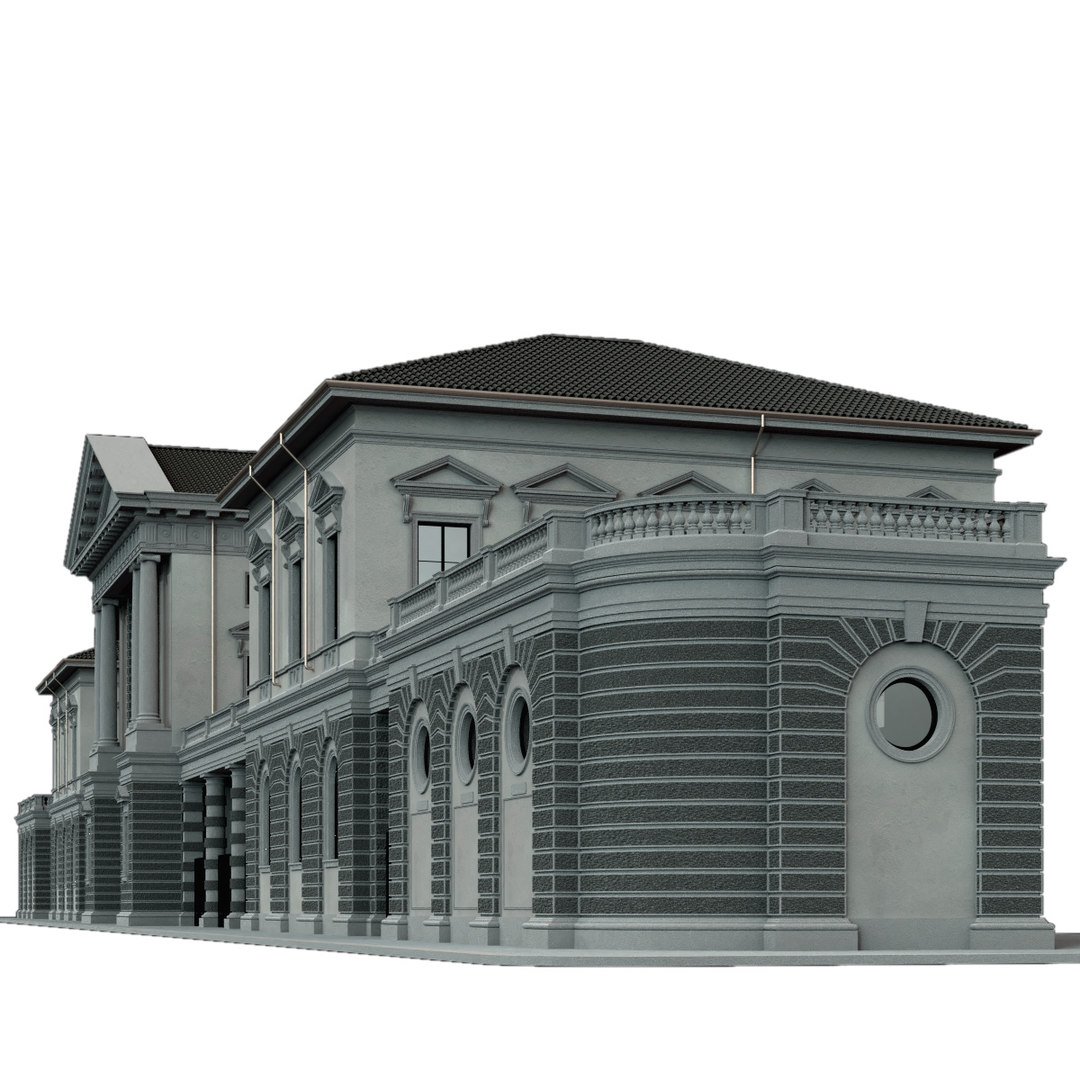 Neoclassical building 3D model - TurboSquid 1455197