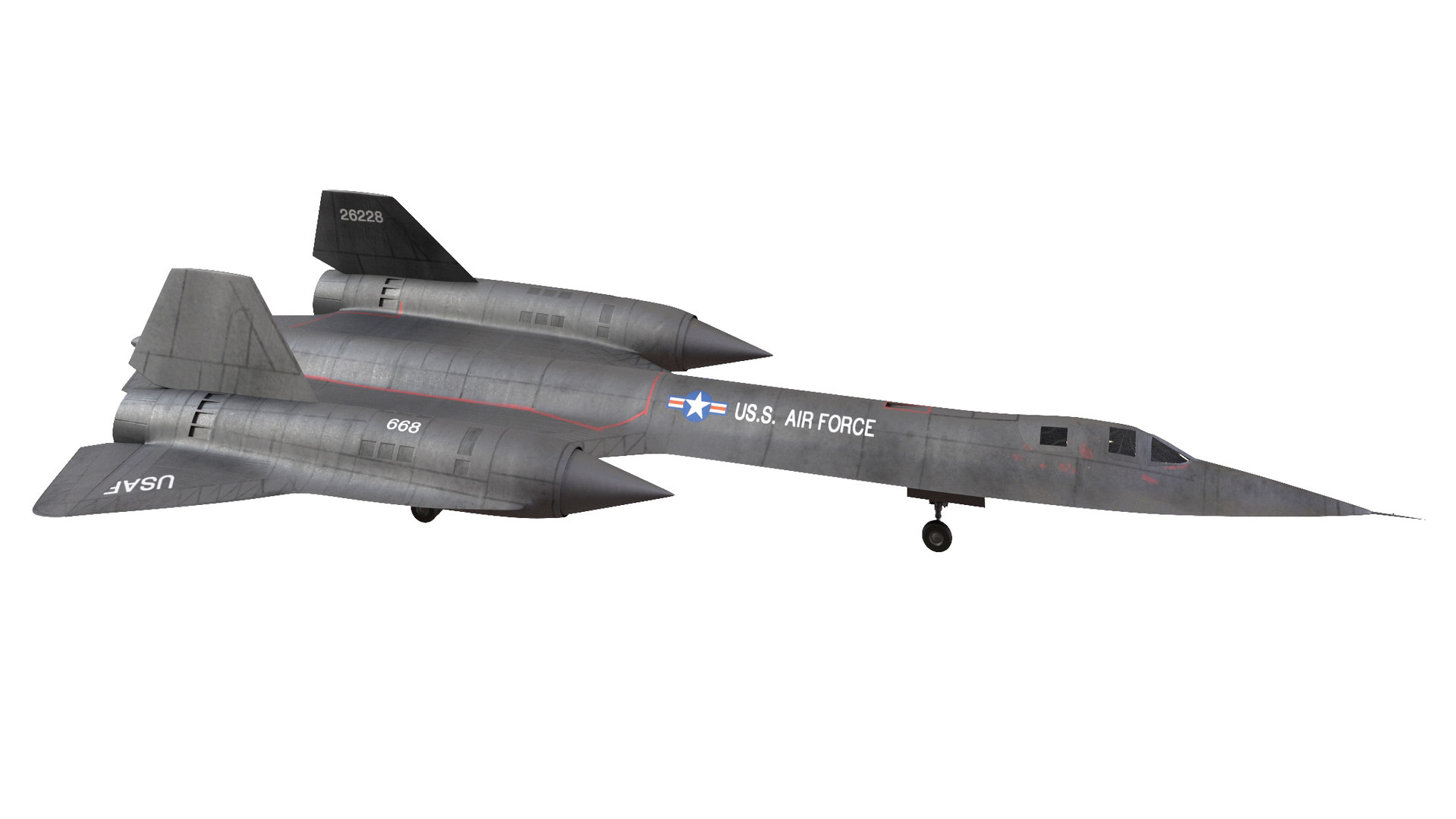 Lockheed sr-71 sr 3D model - TurboSquid 1455318