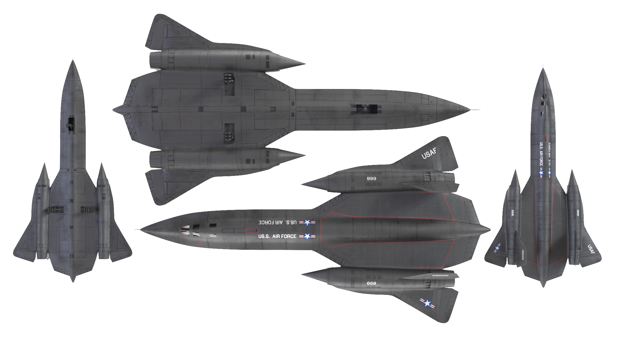 modelo 3d Lockheed SR-71 Blackbird - TurboSquid 1455318