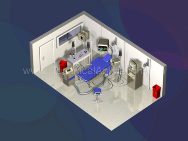 medical rooms 3d model