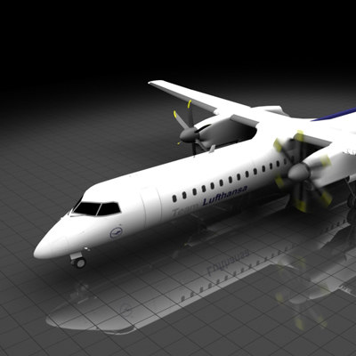 dash-8 dash 8 3d model