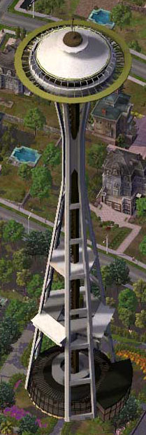 space needle 3d model