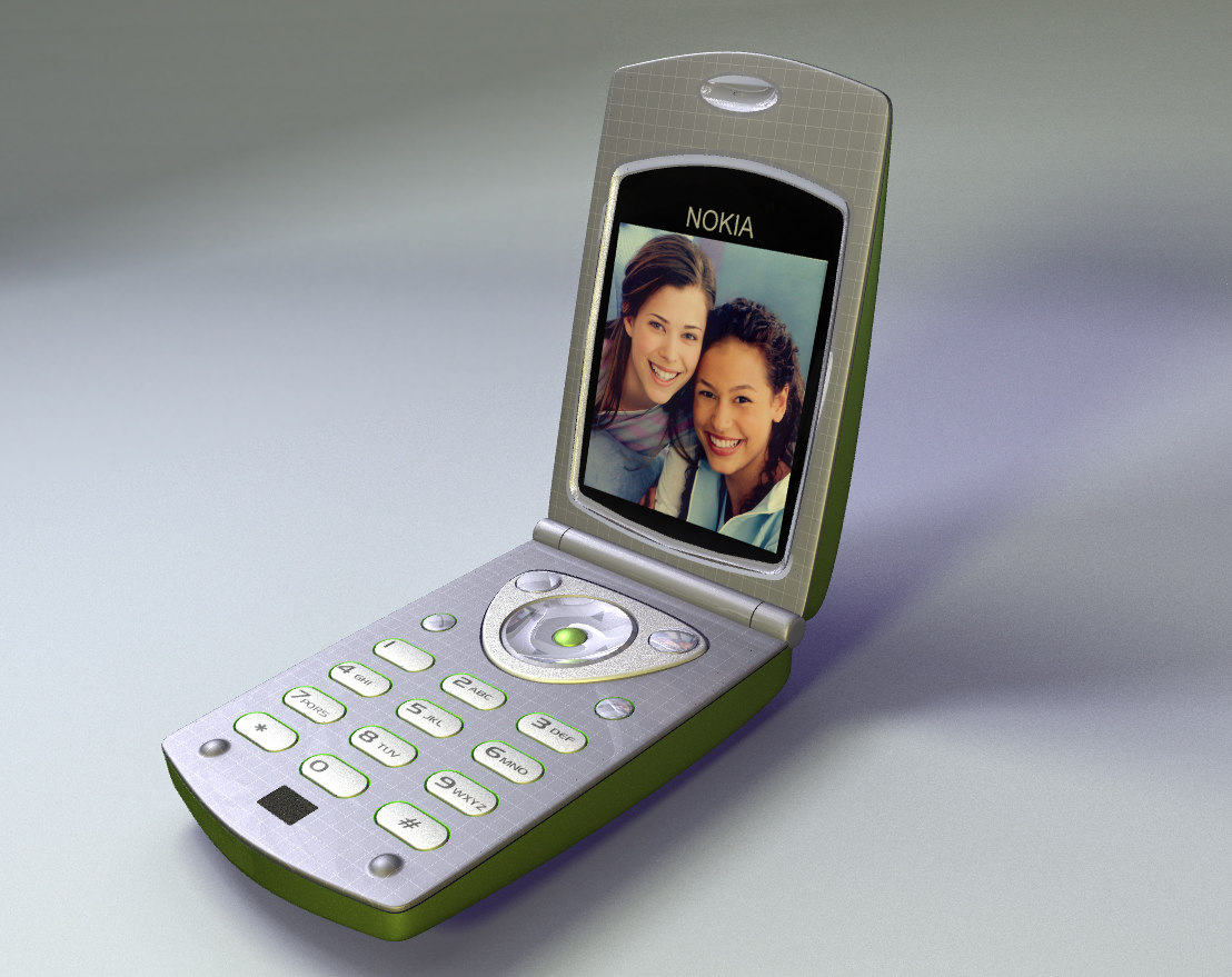 3d model of camera flip phone studiotools