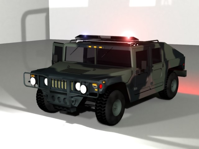 3d model resolution hummer military