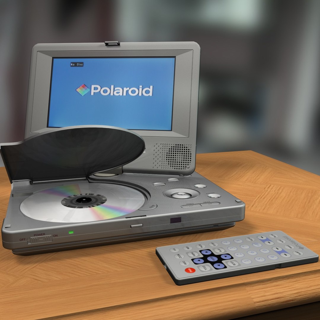 portable dvd player 3d model