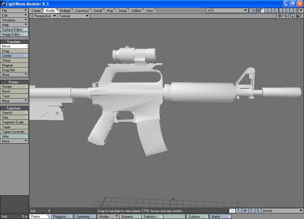 m16 3d model