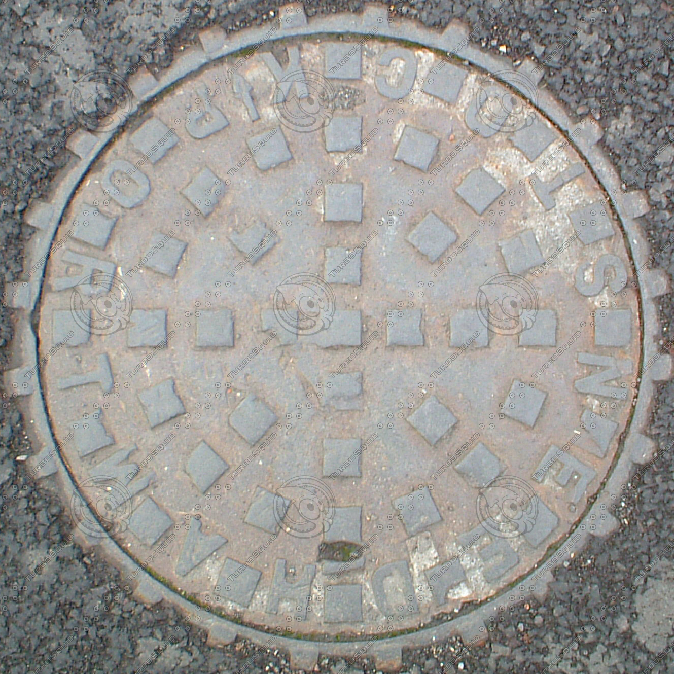Texture JPEG manhole road city