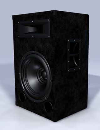 speaker box 3d model