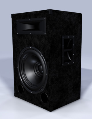 speaker box 3d model