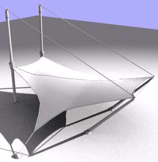 membrane structure 3d model