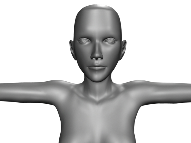 human female 3d model