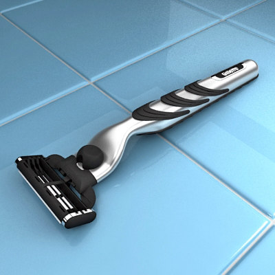 mach 3 razor 3d model