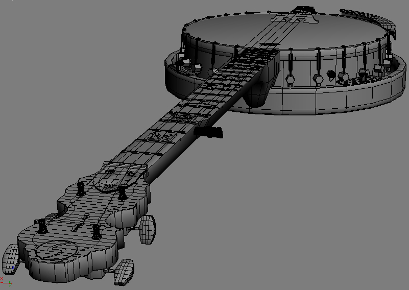 3d model banjo