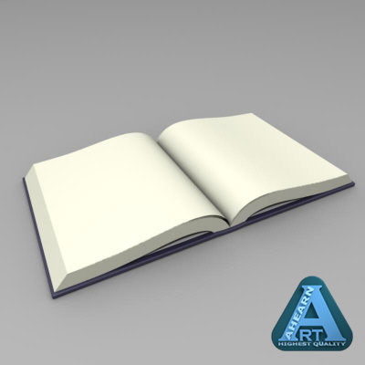 book pages 3d model