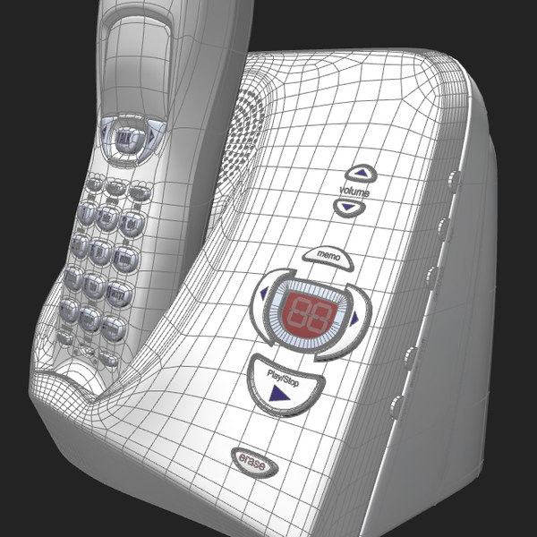 3d cordless telephone model