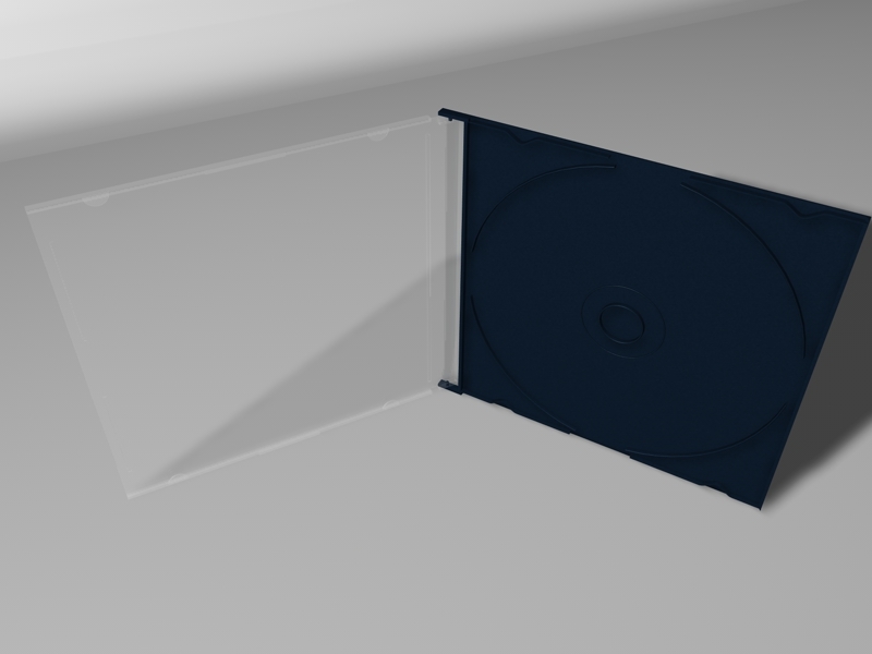 3d model cd dvd case