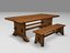 blender medieval bench trestle table