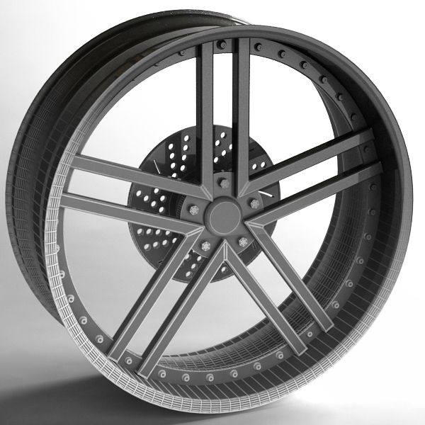3ds max wheel rim