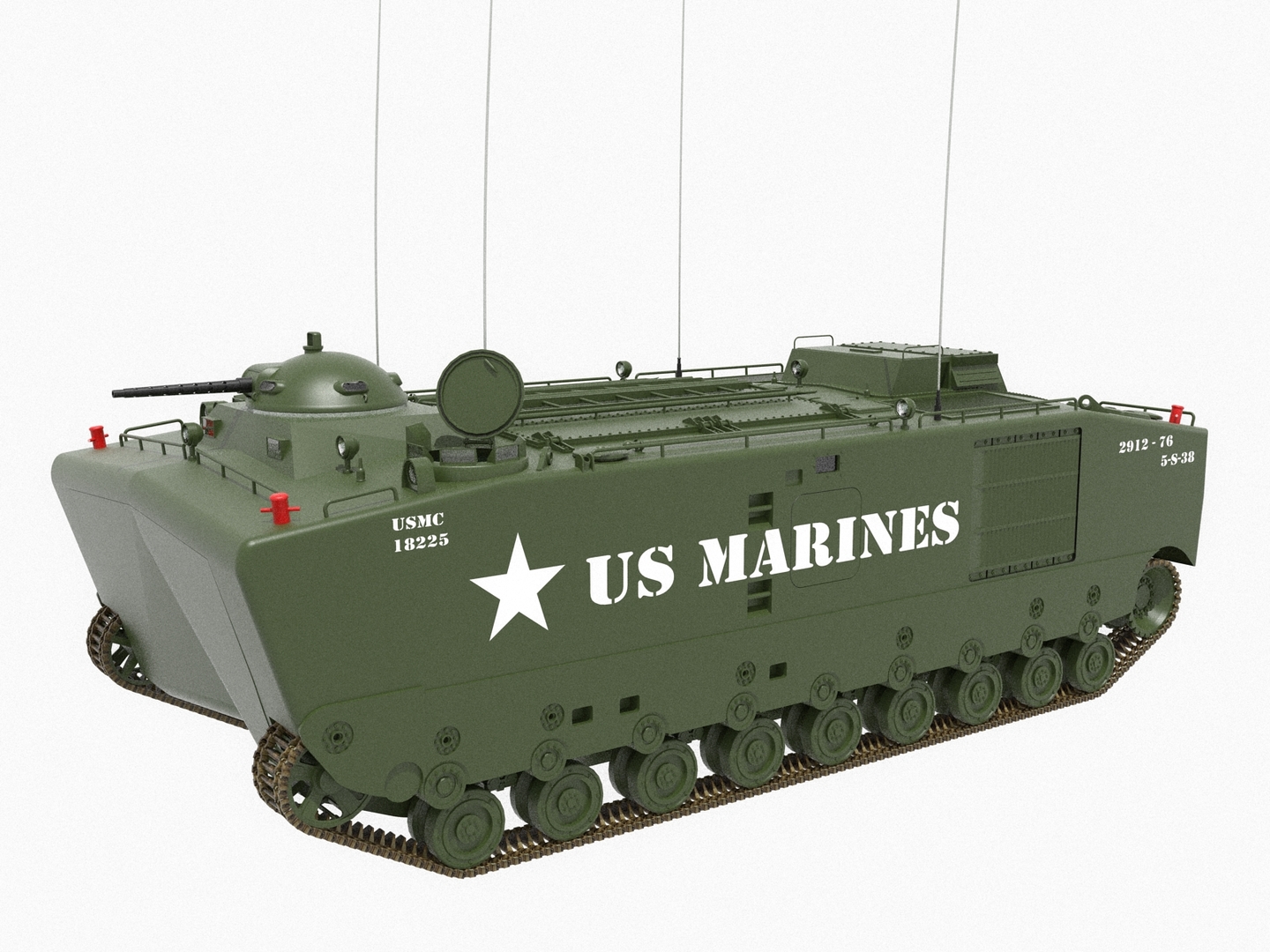 LVTP-5 US MARINE Modelo 3D - TurboSquid 1455822