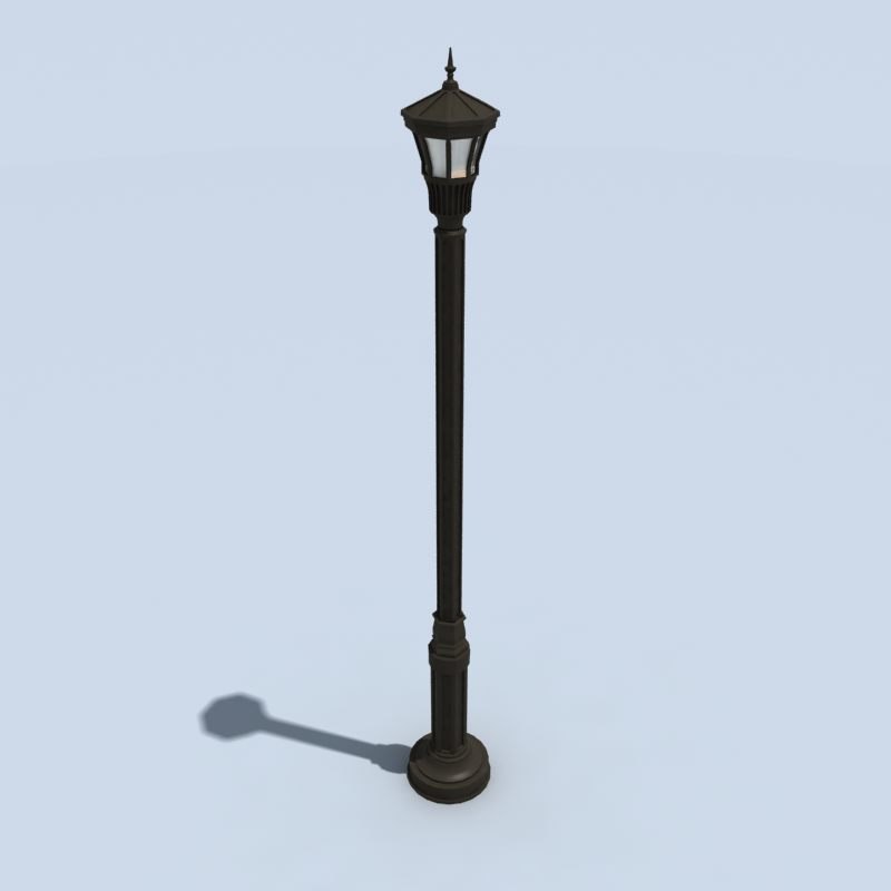 3ds max traditional light pole