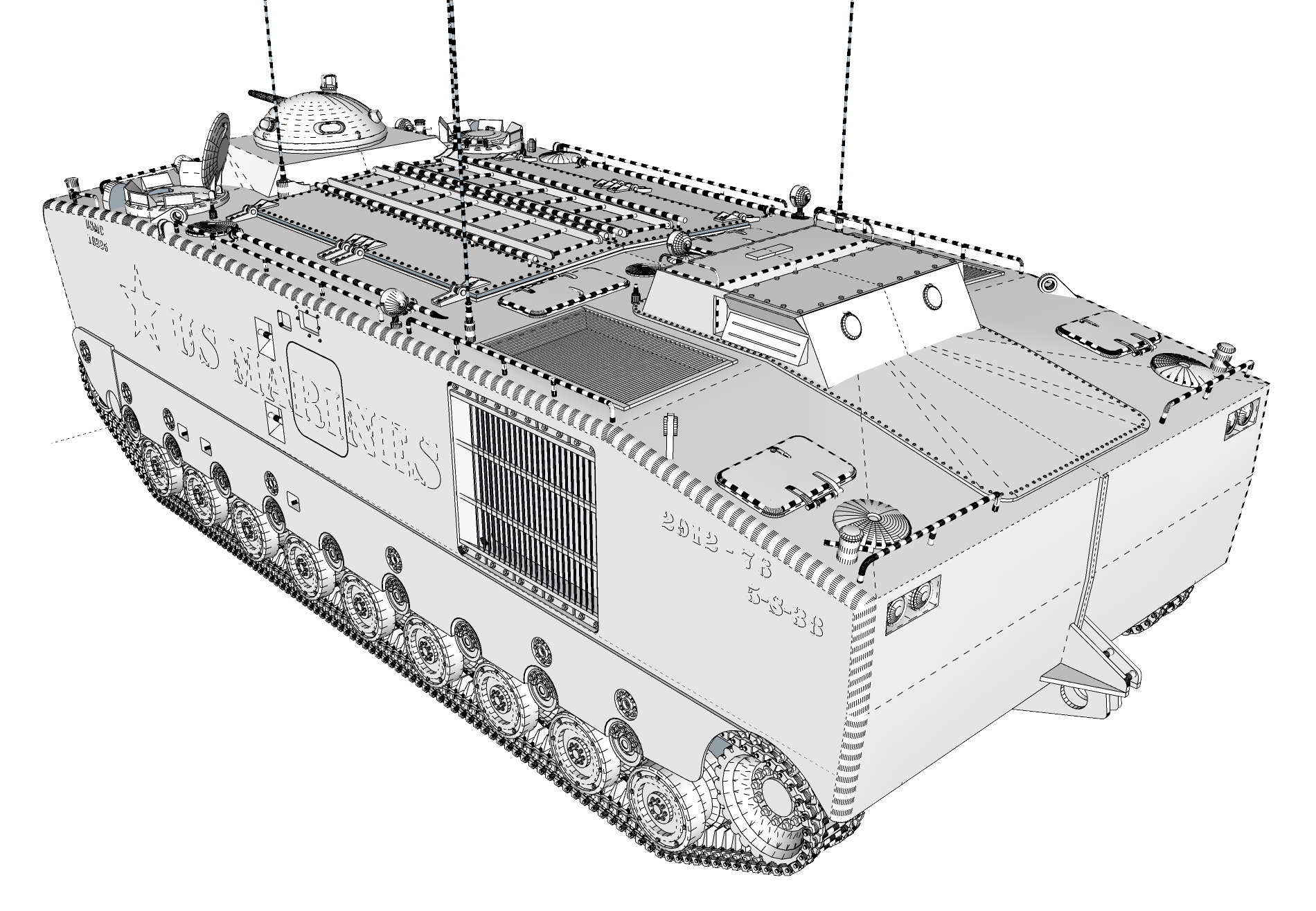 3D vehicle lvtp-5 model - TurboSquid 1455822