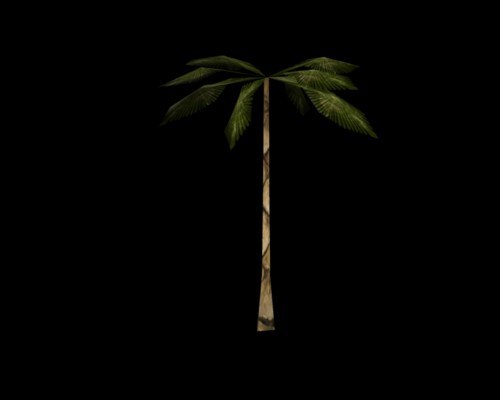 3d model of tree alpha mask