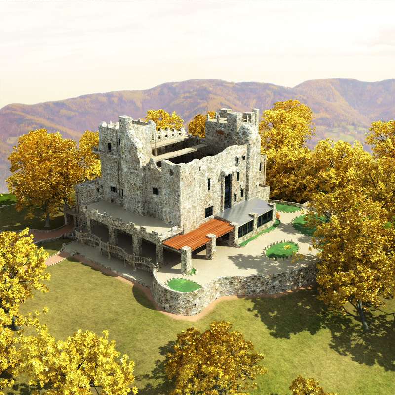 castle gillette 3d model