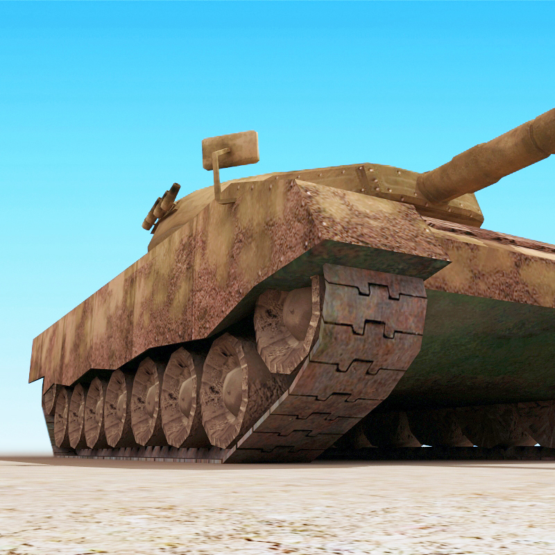 3d leopard battle tank 1a1a1