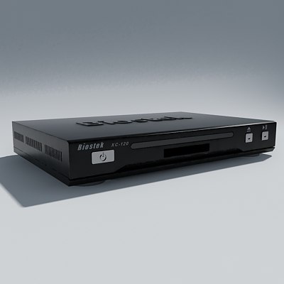 dvd player 3d model