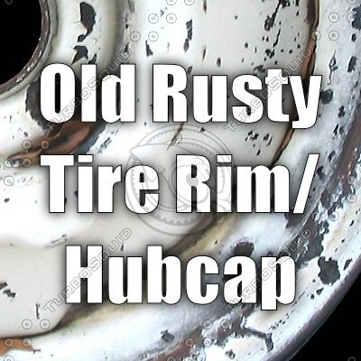 Texture Photoshop old tire rim