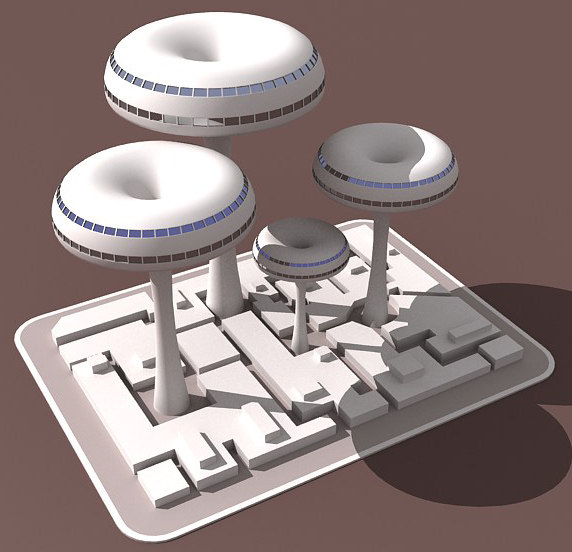 3d model future building 03