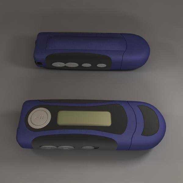 mp3 pen 3d model