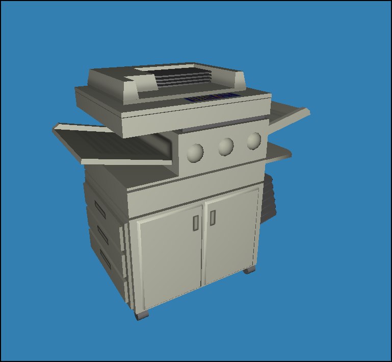 3d model of copy copier