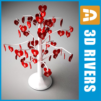 tree heart decoration 3d max