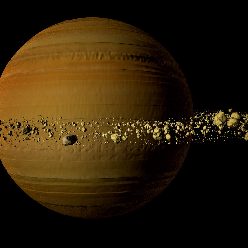 planets saturn approach animation max