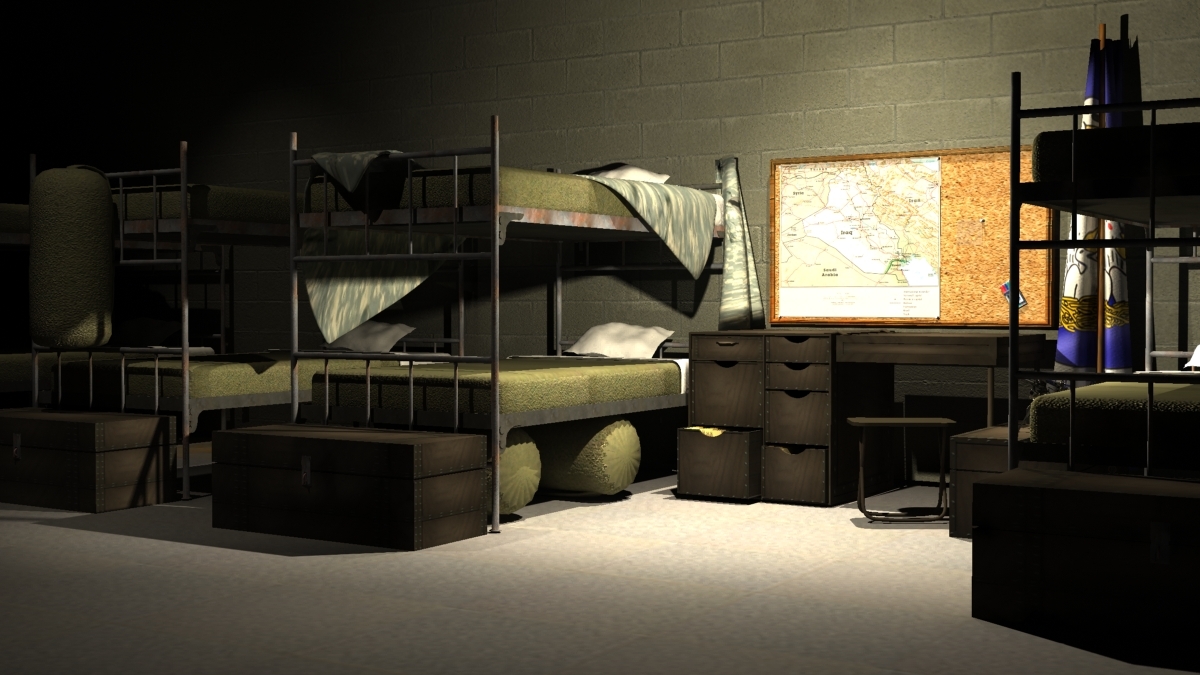 3d deployed barracks
