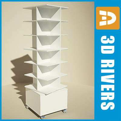 spinning display shelf 3d model