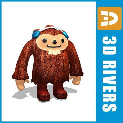 quatchi mascot vancouver olympic 3d model