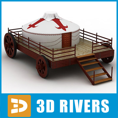 3d model nomad tent home