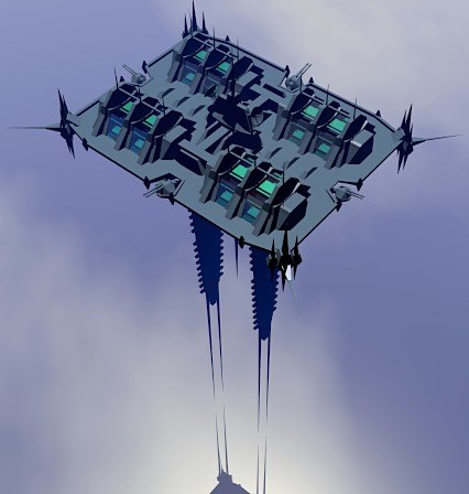 3d sky platform model