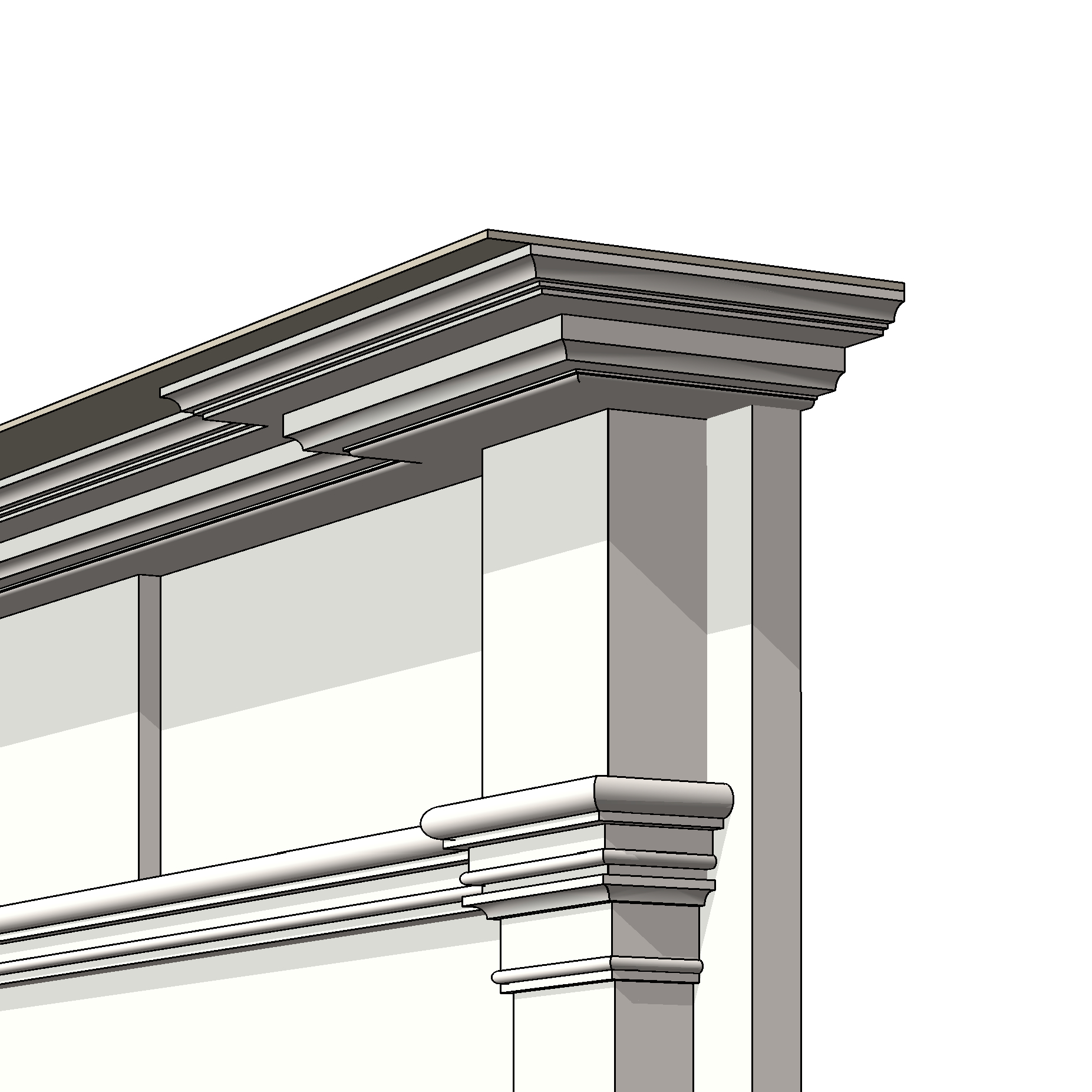 Building Revit Family Fireplace Mantel Historical