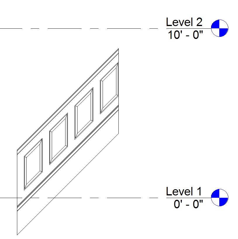 Building Revit Family Wainscoting Wainscot Historical