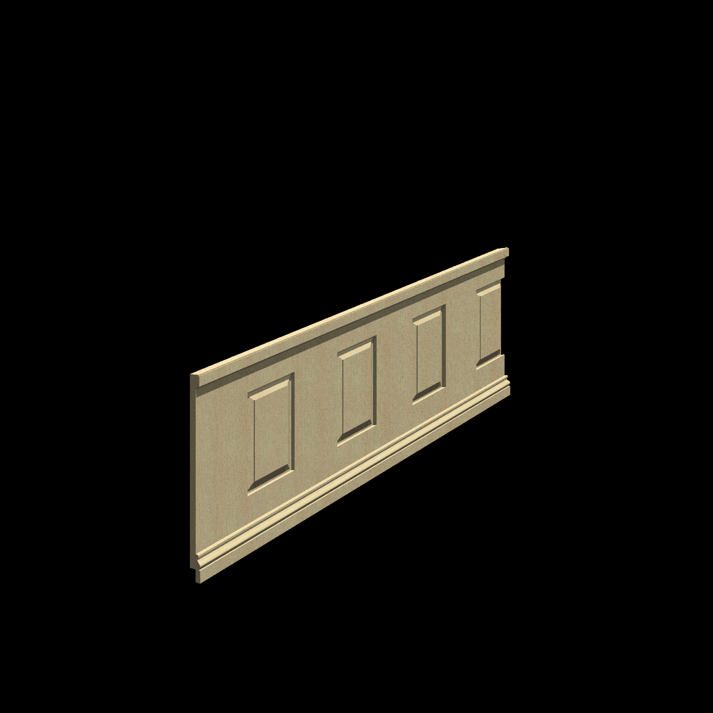 Building Revit Family Wainscoting Wainscot Historical