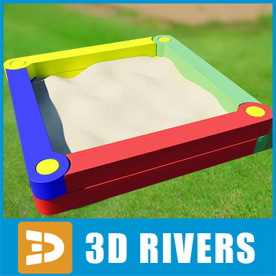 3d sandbox sand model