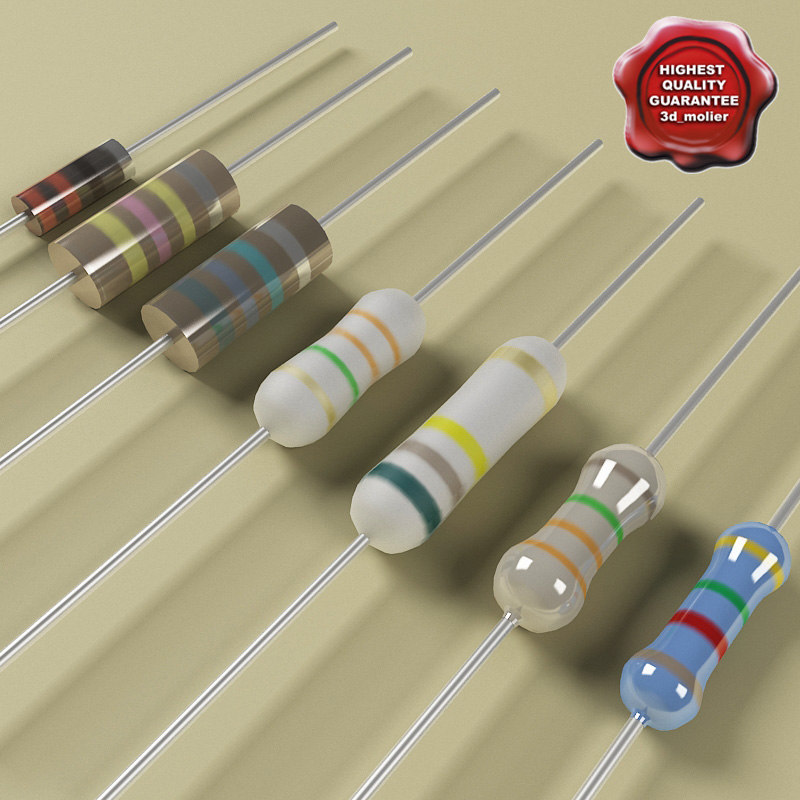 resistors modelled 3d obj
