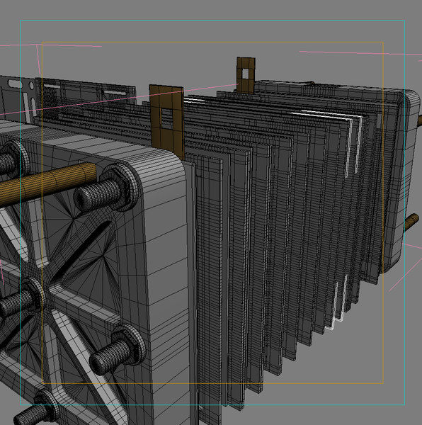 3d model hydrogen fuel cell membrane