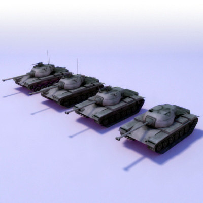 modelo 3d M47-Patton LODs 3DGames Modelo - TurboSquid 488886